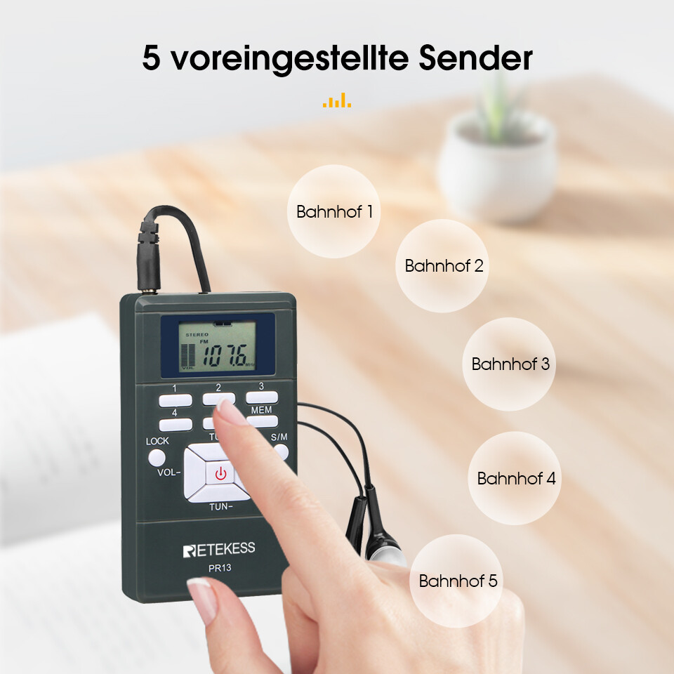 Retekess FT11-PR13 Reiseleitersystem 2 FM Sender&48 Empfänger + Storage ...