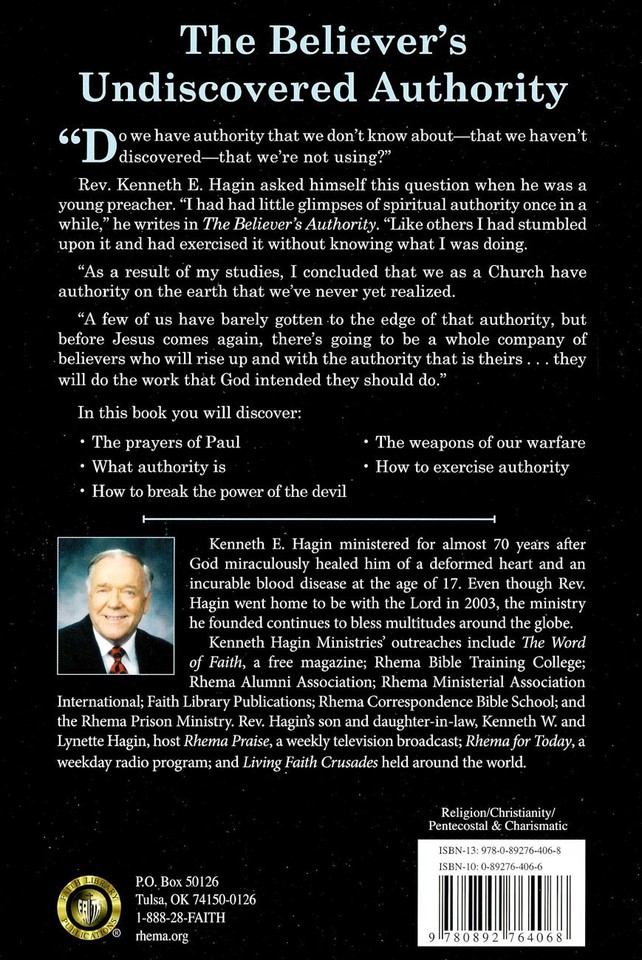 The Believer's Authority - by Kenneth E Hagin, Sr. | eBay