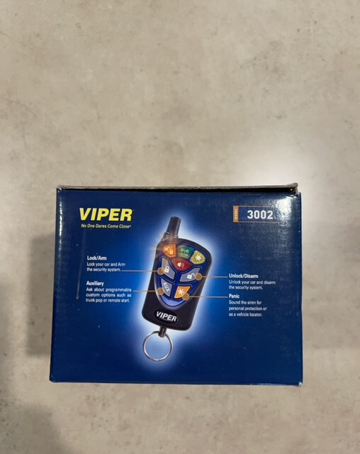 Viper 2-way ALARM Model 3002 (NOS) missing 2-way remote. Has one-way ...