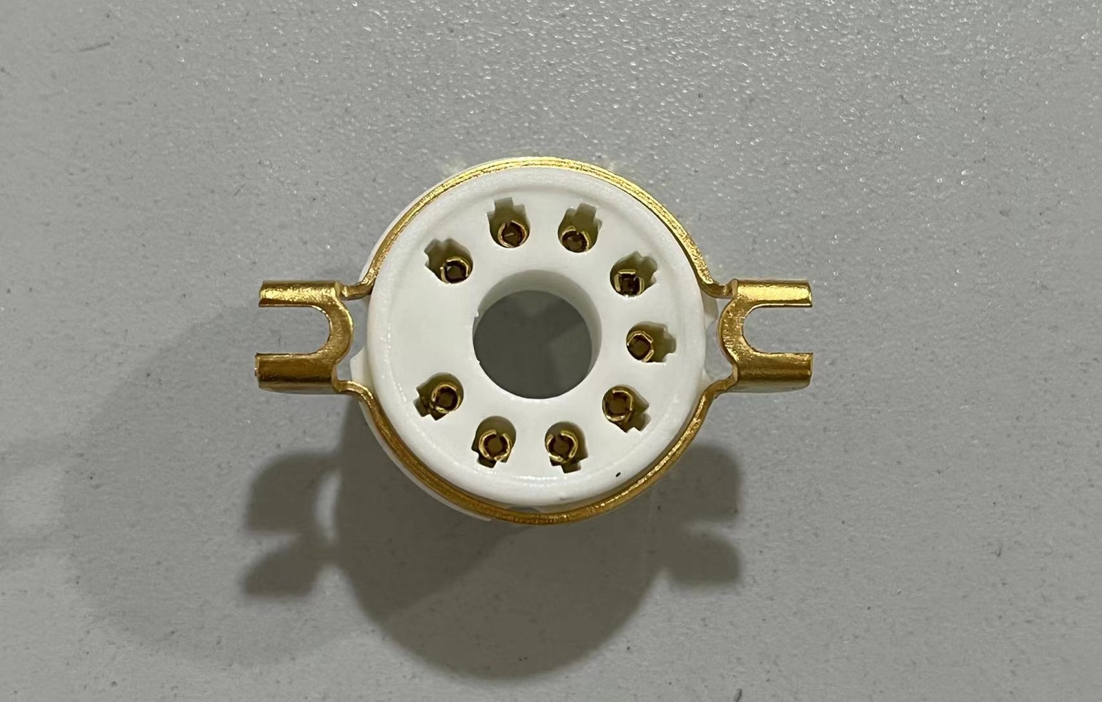 1x Gold Plated 9pin B9D MAGNOVAL Tube socket FOR EL504 EL519 PL519 ...