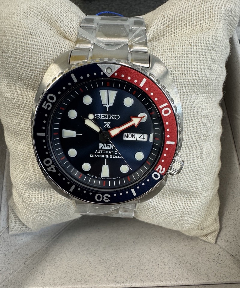 Seiko Prospex Turtle PADI 24 jewels Automatic Men's watch SRPE99 Made ...