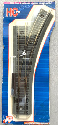 Atlas 479, HO Scale Manual Switch Turnout , Right RH, True-Track , Gray ...