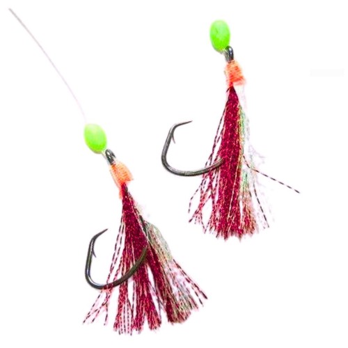 Snapper Mates Premade Paternoster Rig - 3/0 Red/Chartreuse 2 Rigs ...