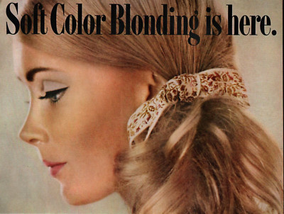 1968 Vintage ad Tried & True Color Blonde Toners retro care color 2-pg ...