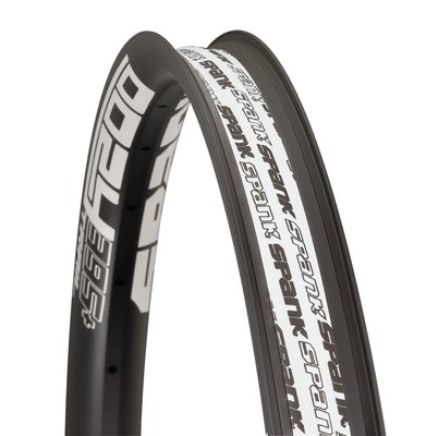 OOZY Trail 395+ Bike Rims (29 Inch, Black), Corrugated Rim, Tubeless ...