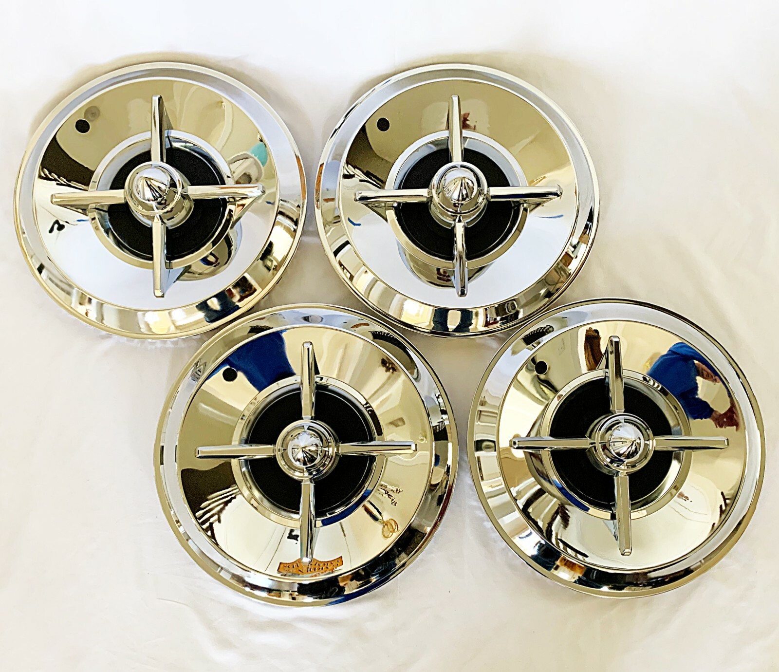 15" Classic Vintage Lancer Hub Caps X 4 Bullet Centers- Full Chrome | eBay