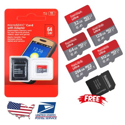 Micro SD Card Ultra SD Memory Card Lot 32GB / 64GB / 128GB / 256GB ...