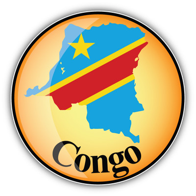 Congo Map Flag Label Car Bumper Sticker Decal 5'' x 5'' | eBay