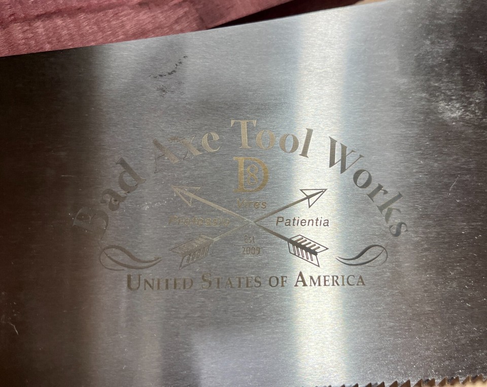 Bad Axe, Matched Pair 22" D8 Hand Saws, 10 PPI Cross Cut and 7 PPI Rip ...