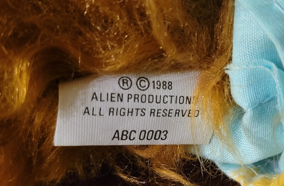 1988 ALF HAND PUPPET ABC ALIEN PRODUCTIONS | eBay