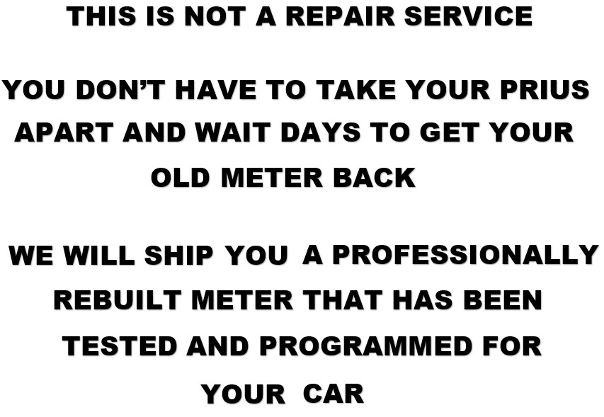 Prius Combination Meter Rebuilt and Programmed For Your Car (Free ...