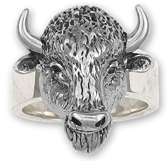 Buffalo Ring Jewelry Sterling Silver Handmade Bison Ring BUF-R | eBay
