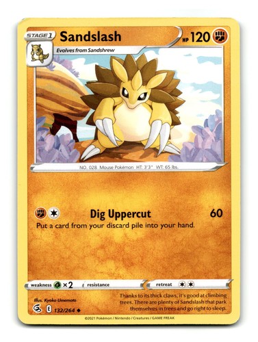 Sandslash - #132/264 - Uncommon - Pokemon Card-LP | eBay