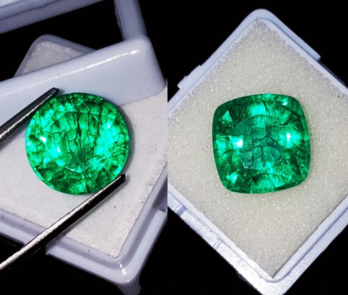 Colombian Natural Emerald Mix Shape 8 to 10 Ct Certified Pair Loose ...