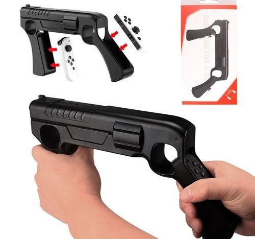 Nintendo Switch NES Shooting Game Gun Controller Joy-Con Hand Grip 1 ...