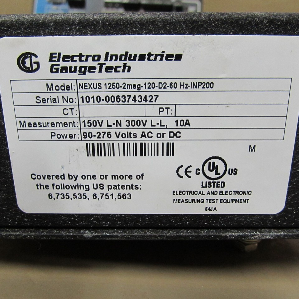 NEXUS 1250, RTU POWER QUALITY REVENUE RECORDER, NICE TAKEOUT! MAKE ...