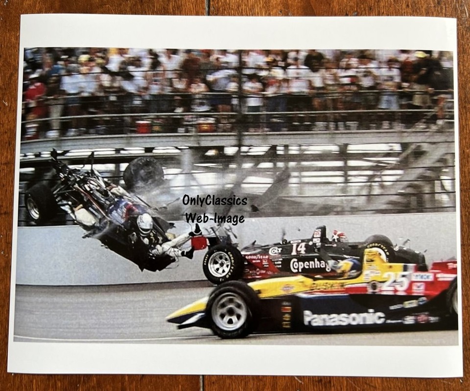 1995 STAN FOX CAR CRASH EDDIE CHEEVER A.J. FOYT INDY 500 AUTO RACING ...