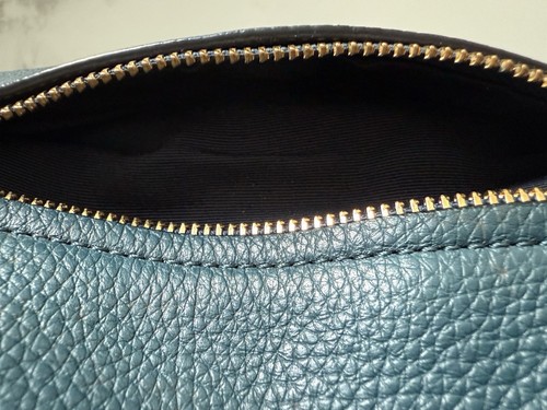 Coach 79997 Prairie Midnight Blue Pebbled Leather Convertible Satchel ...