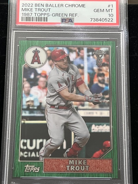 2022 Topps Chrome - 1987 Topps Baseball Green Refractor #87BC-1 Mike ...