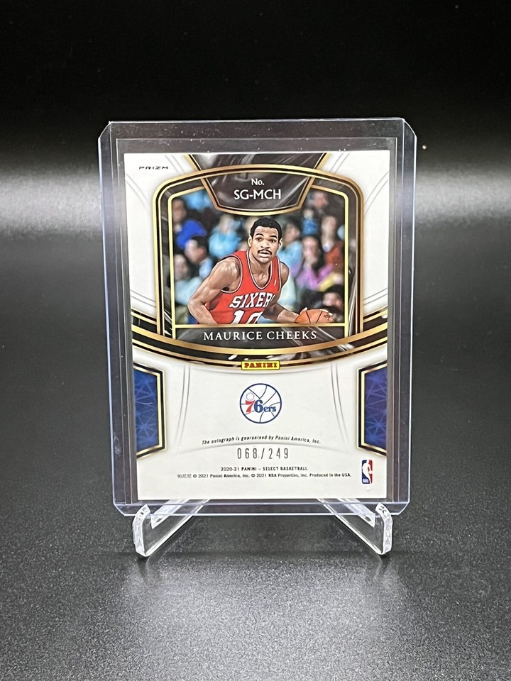 2020-2021 Panini Select Maurice Cheeks SILVER Auto Autograph #08/249 ...