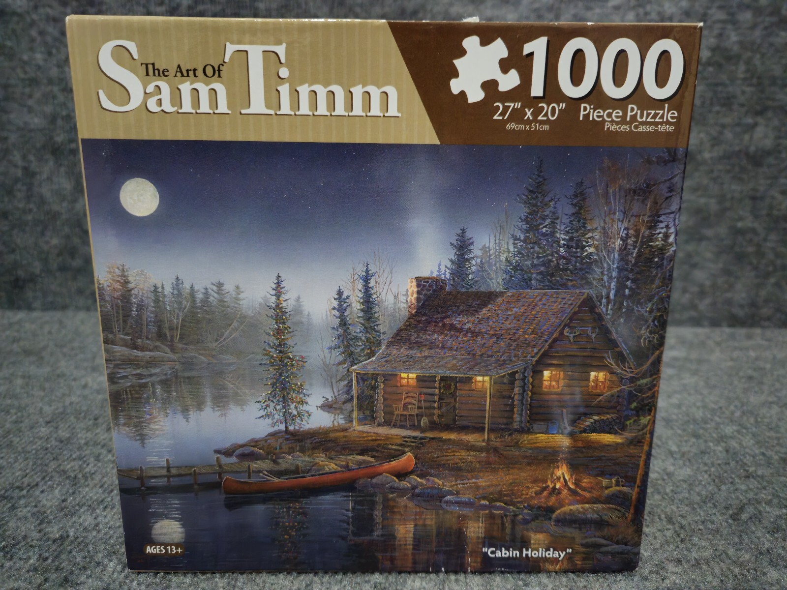 The Art of Sam Timm 1000 Piece Puzzle CABIN HOLIDAY 788128637475| eBay