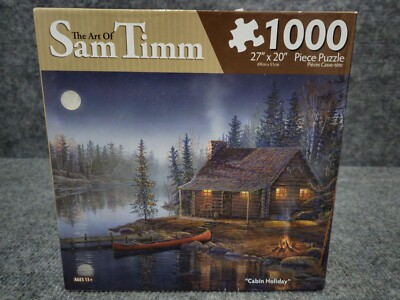 The Art of Sam Timm 1000 Piece Puzzle CABIN HOLIDAY | eBay