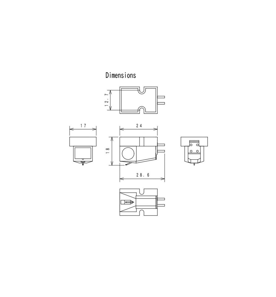 Nagaoka MP-500H MM cartridge with Headshell, 100% Brand New from Japan ...