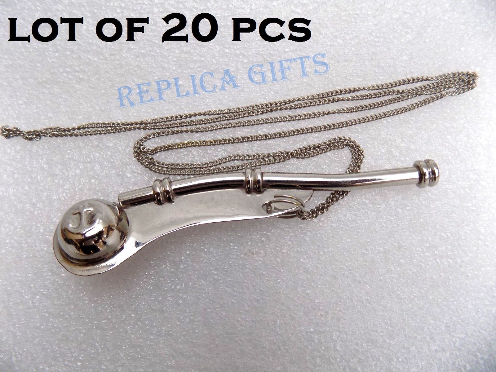 Lot Of 20 Pcs BRASS BOATSWAIN PIPE Key Chain BOSUN WHISTLE, Brass Key ...