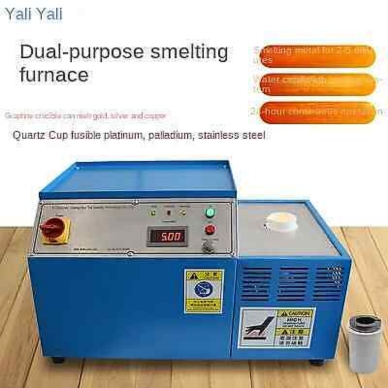 1KG-3KG High Temp Gold Melting Furnace Metal Casting Platinum Silver ...