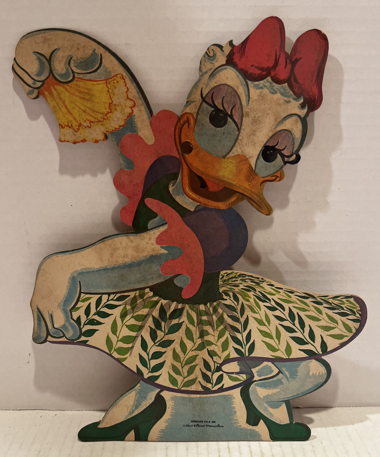 Vintage Party Decorations Daisy Duck Paper Cardboard Dennison Walt ...
