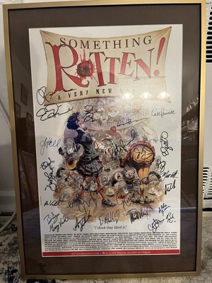 Something Rotten Broadway Poster Signed Framed Matted | eBay