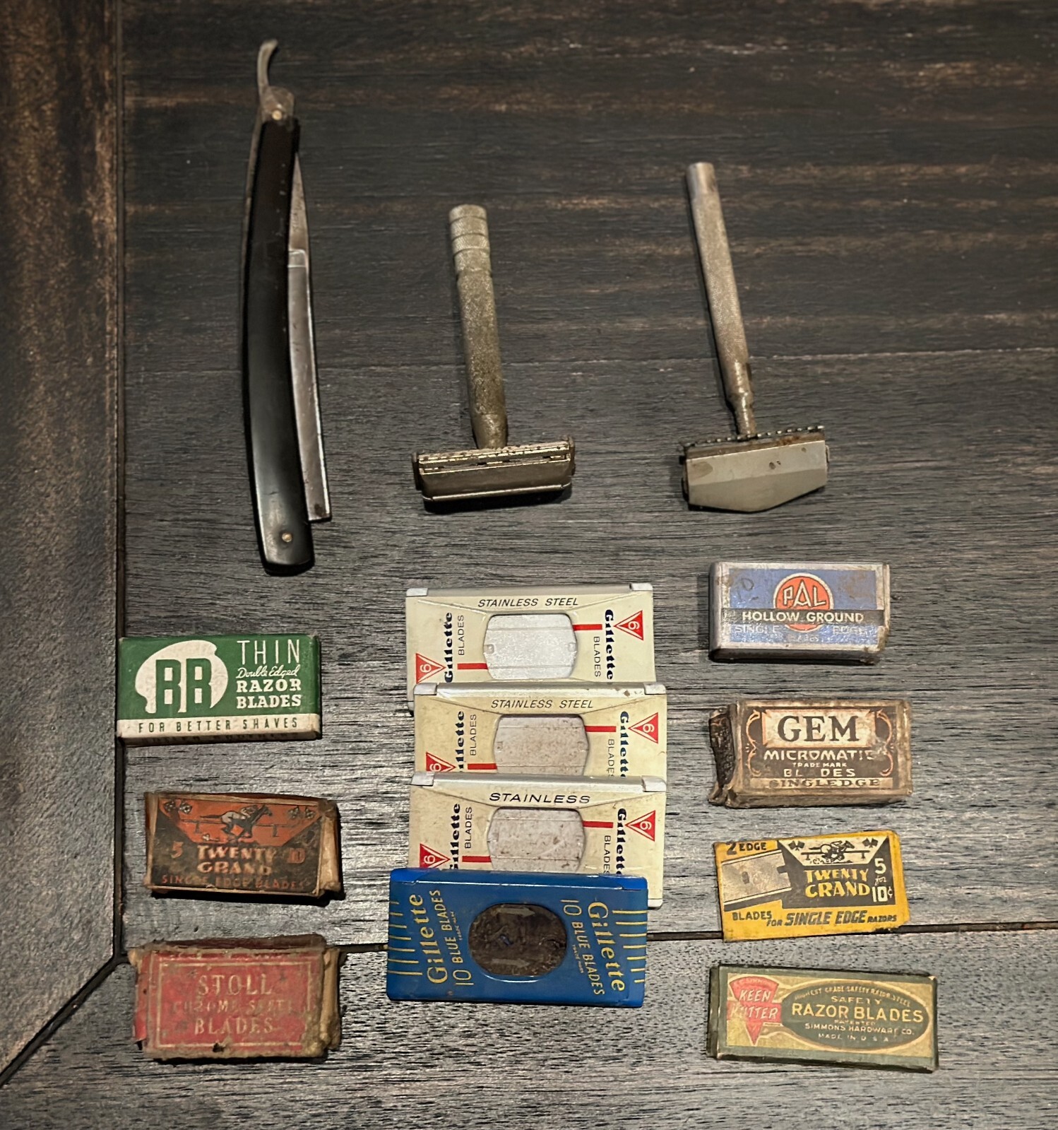 LOT VINTAGE ADVERTISING Razor Blades Pal Gem Keen Kutter Gillette ...