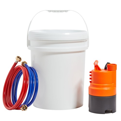 Tankless Water Heater Flushing Descaling Kit Descaler w/ Pump 5 gal. 1 ...