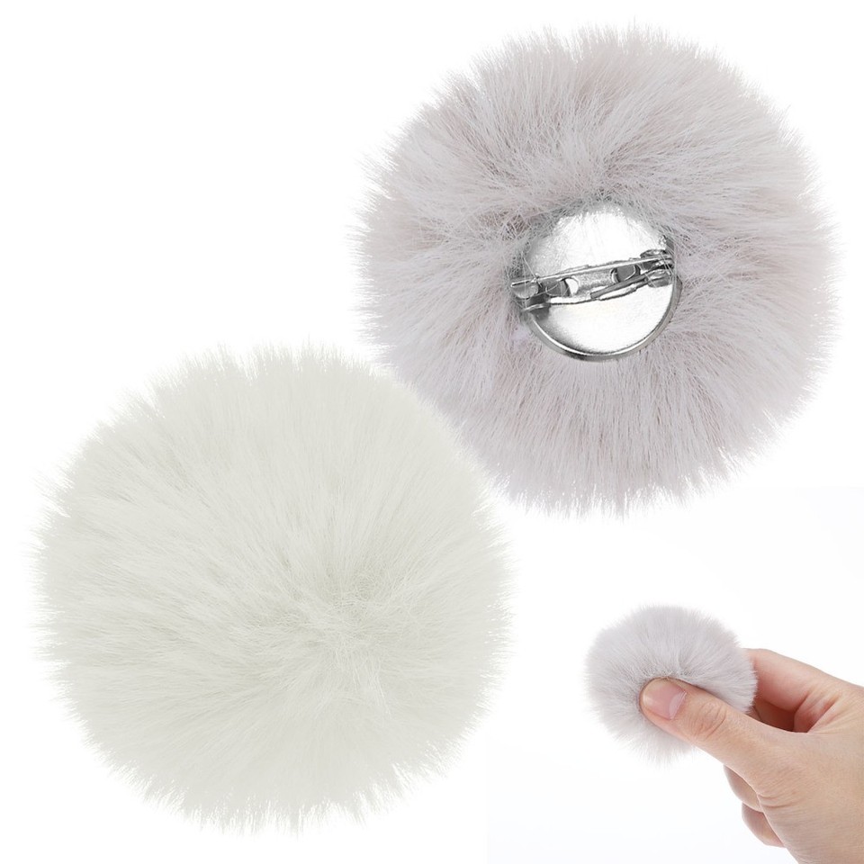 2Pcs Fluffy Bunny Tail Costume Accessory for Adults Plush Rabbit Tail ...
