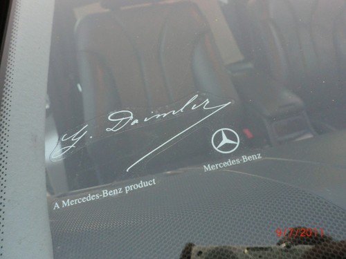 Mercedes-Benz WINDSHIELD STICKER W210 E55 S55 C280 E320 S430 CLK55 ...