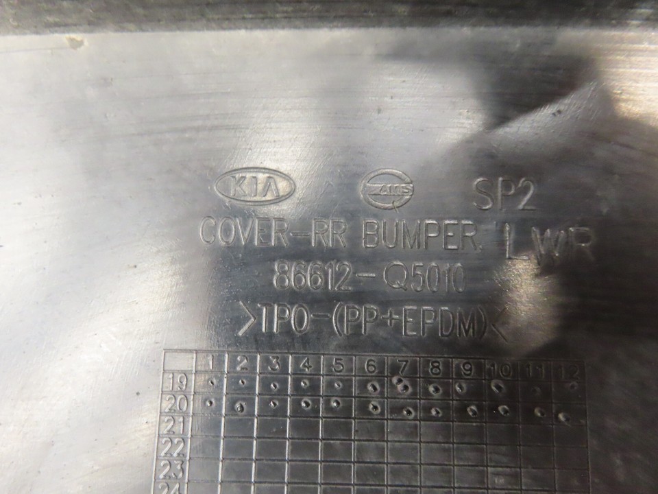 2020-2023 KIA SELTOS REAR BUMPER COVER OEM 86612-Q5010 | eBay