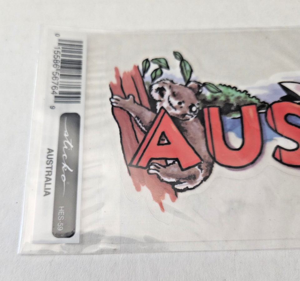 Sticko Countries Header Sticker Australia Sydney Koala Kangaroo Down ...