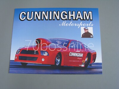 JIM CUNNINGHAM PRO STOCK MUSTANG 8.5X11 NHRA DRAG RACING HANDOUT | eBay
