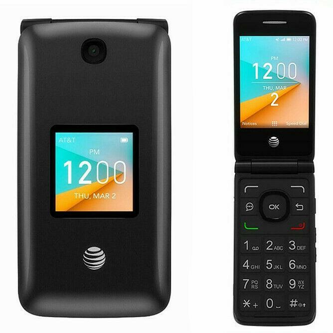 Alcatel Flip 2 QuickFlip 4044O 4044C (AT&T / Cricket) 4G VoLTE Phone ...