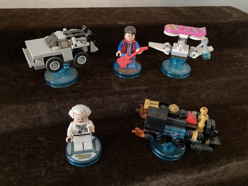 Lego Dimensions 71201 & 71230 Back to the Future Marty Board DeLorean ...