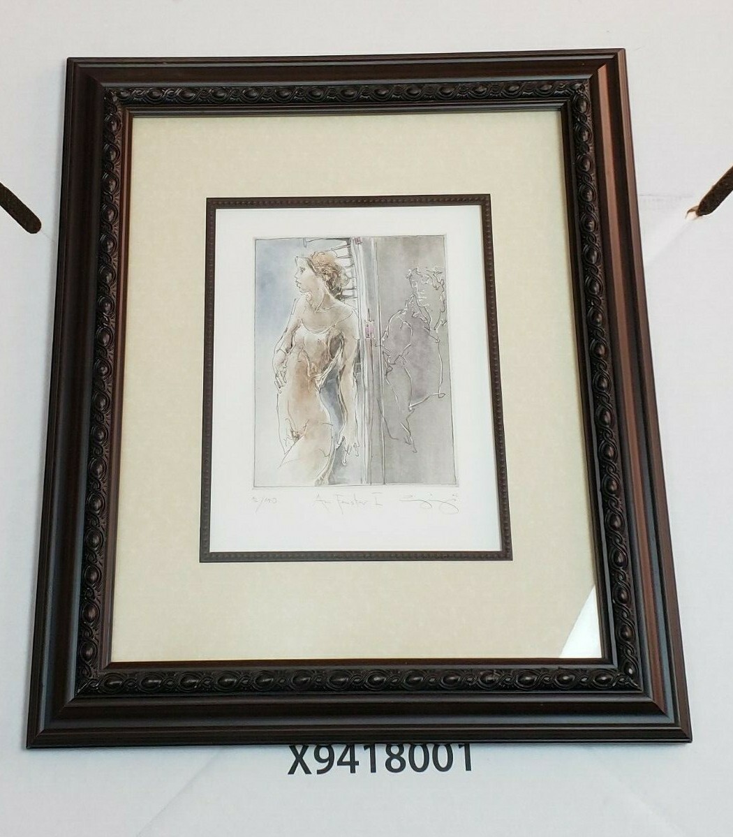 Jurgen Gorg, Artist, Am Fiester I $2000 Now $800. Etching 14 X 11 ...