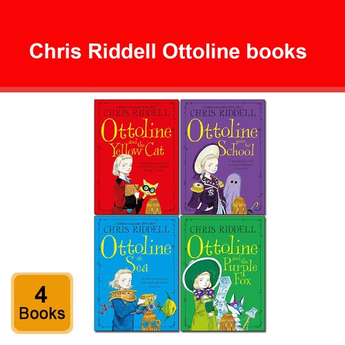 Chris Riddell Ottoline Series 4 Books Collection Set Ottoline Goes to ...