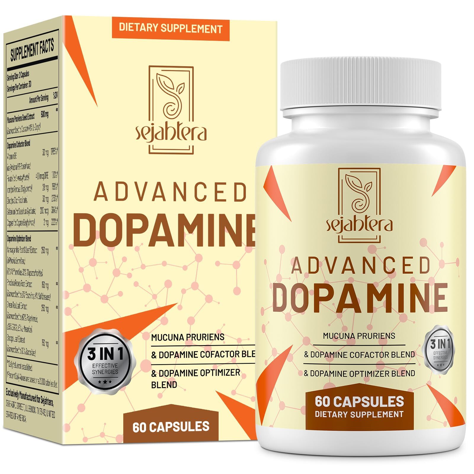 Natural Dopamine Supplement-3-in-1 Dopamine-Mucuna Pruriens Seed ...