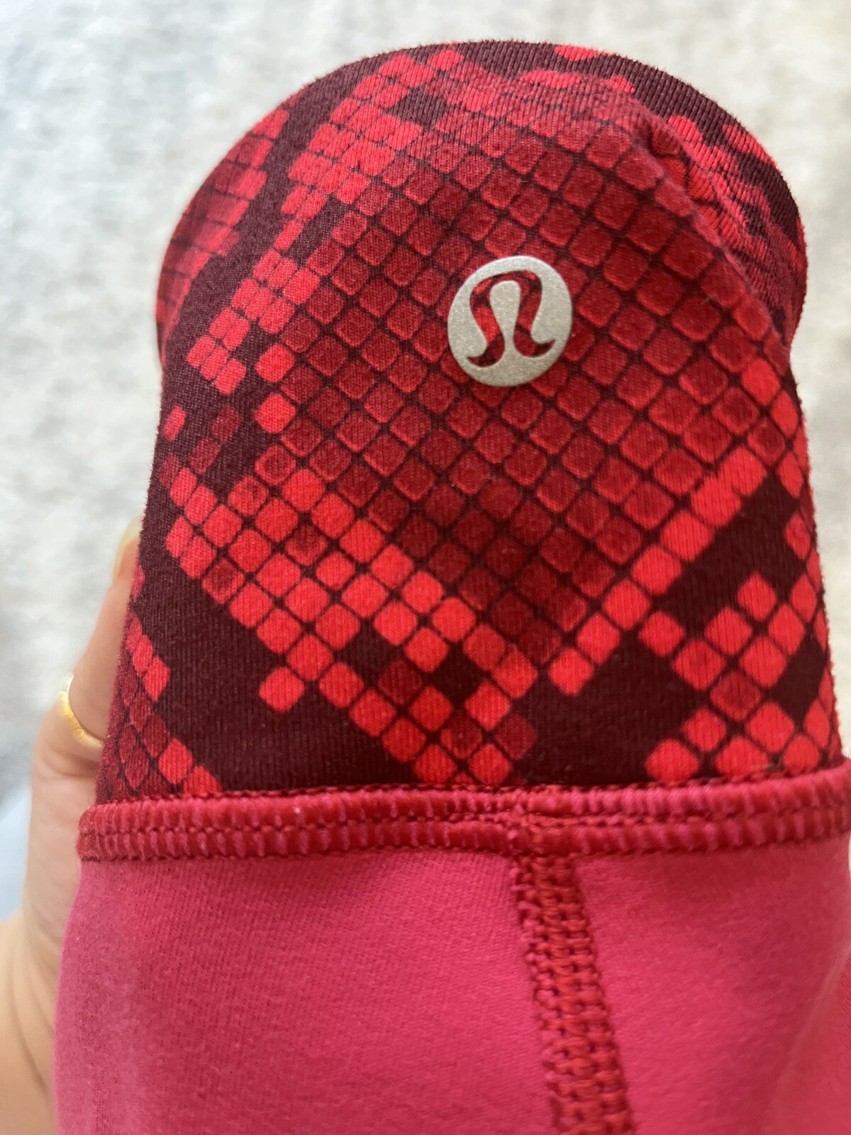 lululemon leggings/ yoga pants red snake print and so… - Gem