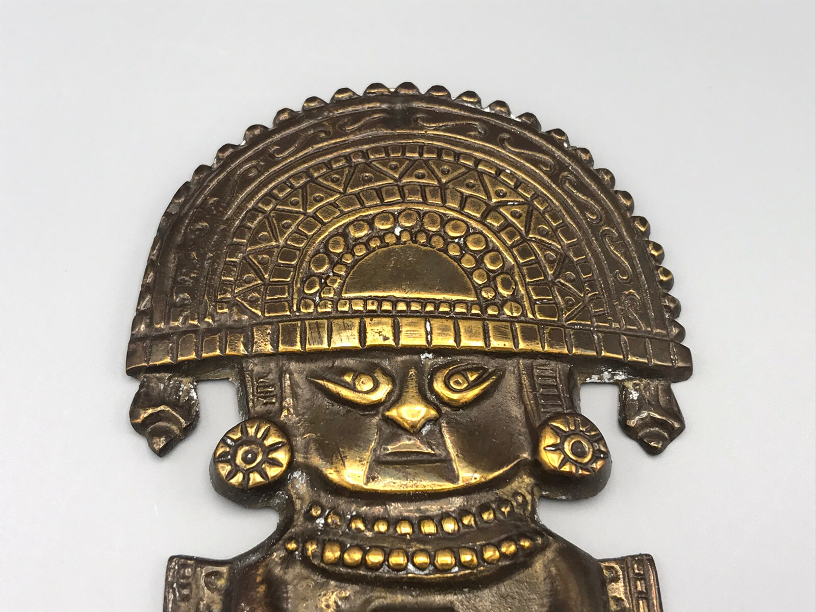 Peruvian Hand Crafted Sun God of Green Machu Picchu Stone & Tumi Peru ...