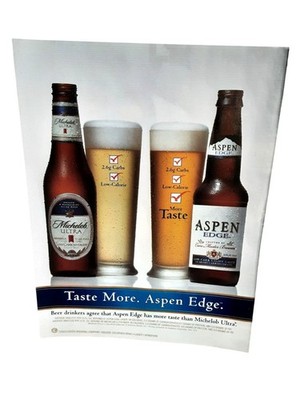 2004 Aspen Edge vs Michelob Ultra Vintage Print Ad Beer | eBay
