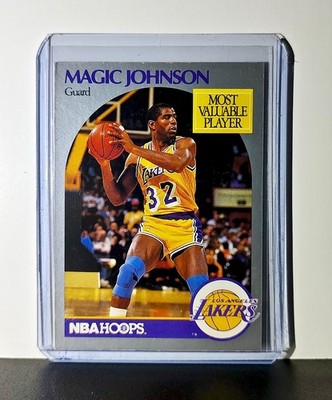 Magic Johnson 1990 NBA Hoops NBA #157 MVP Card Los Angeles Lakers | eBay