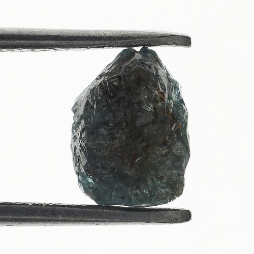 Rough Natural Loose 1.01 Carat Blue Rough Diamond Dark 6.76x4.88x3.71MM ...