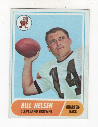 1968 TOPPS FOOTBALL BILL NELSEN CLEVELAND BROWNS #189 | eBay