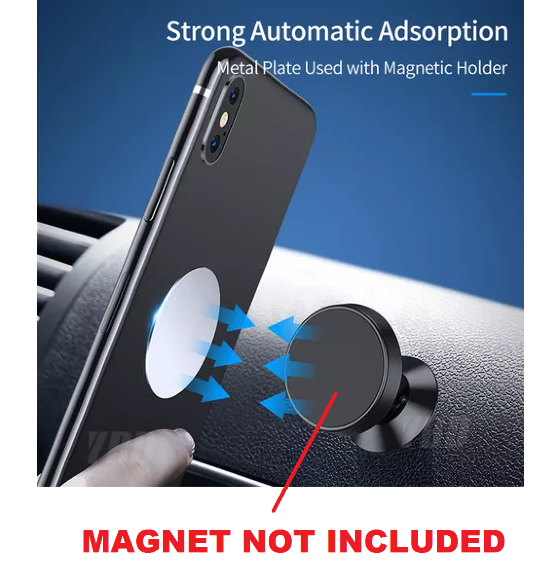 Metal Plate Sticker Sticky Disc Replacement Magnet For Phone Holder ...